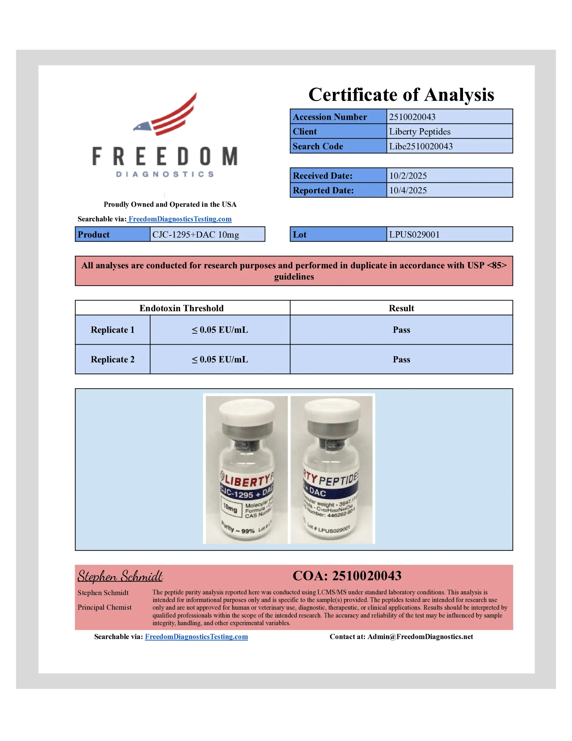 CJC 1295 + DAC - Liberty Peptides