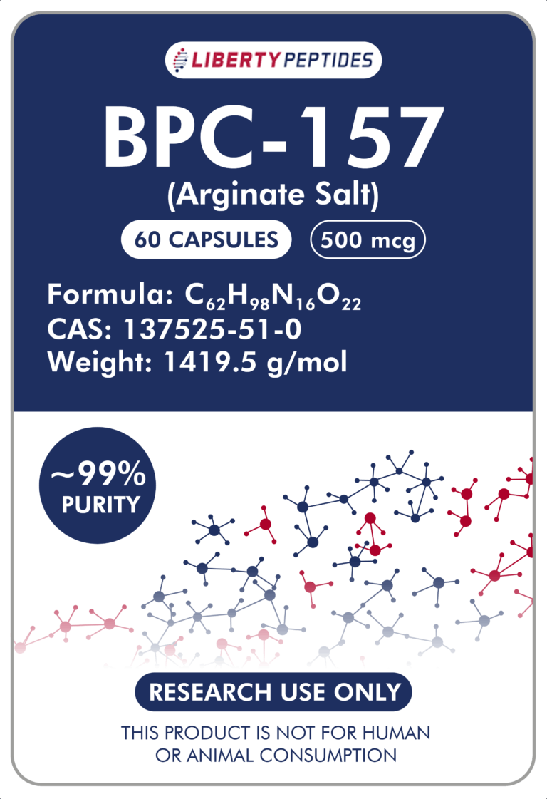 BPC-157 (Arginate Salt) (500mcg x 60) - Liberty Peptides