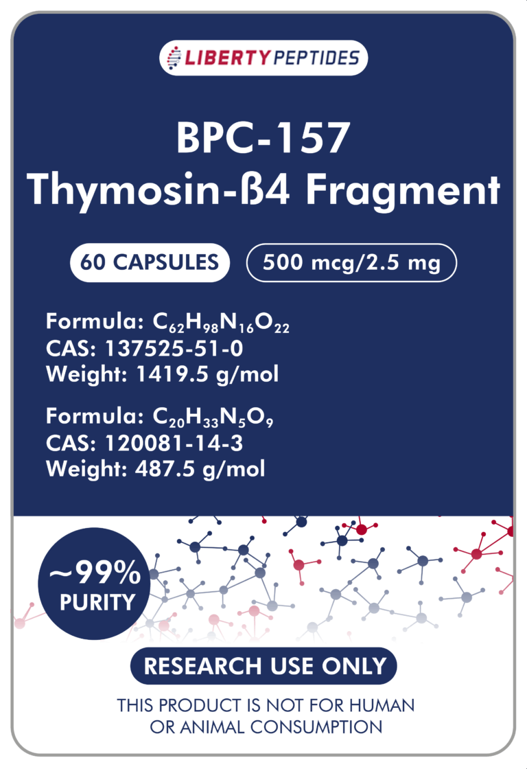 BPC-157 (Arginate Salt) (500mcg x 60) - Liberty Peptides